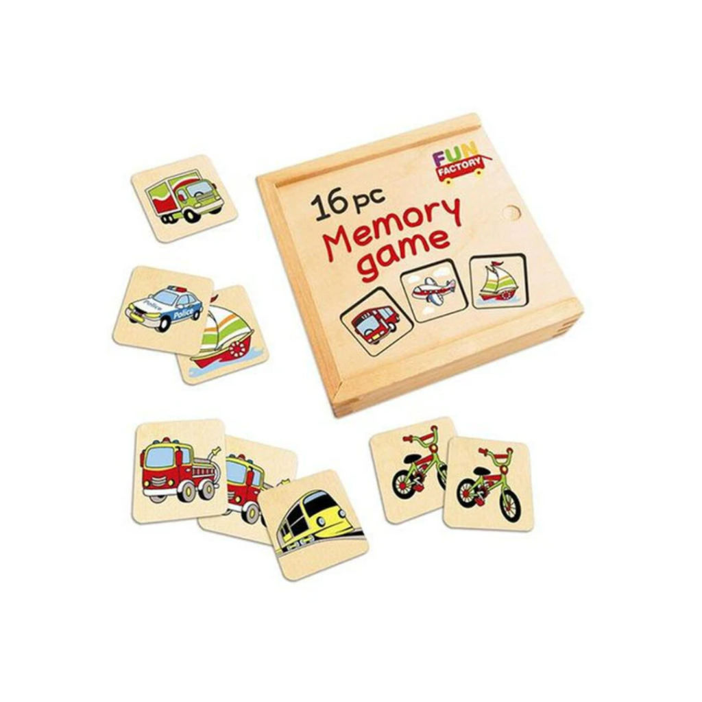 16 Piece Memory Game - I Love Wooden Toys