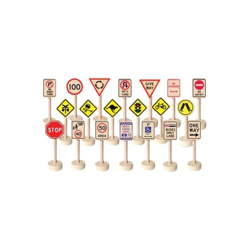 20 Wooden Traffic Signs