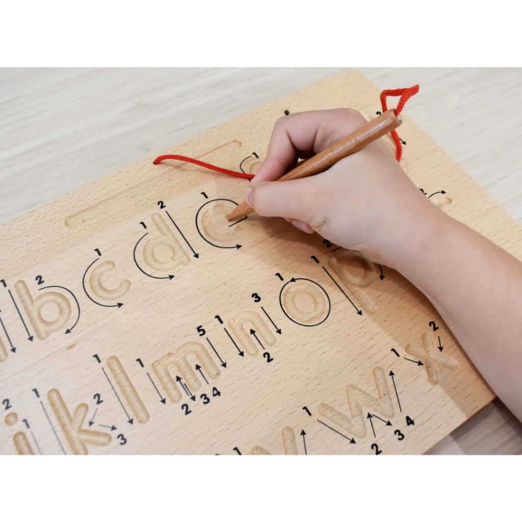 Alphabet Wooden Tracing Board - I Love Wooden Toys