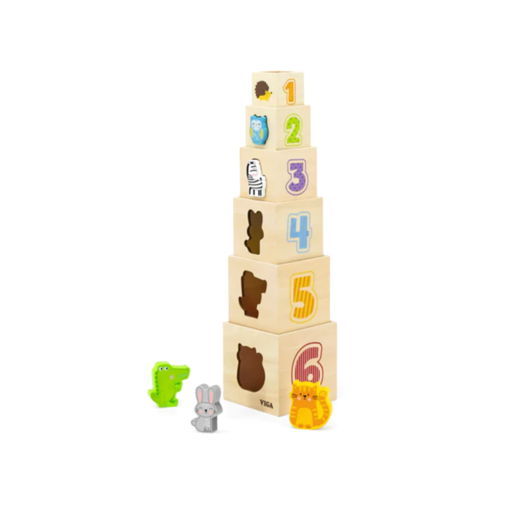 Animal Nesting & Stacking Blocks - I Love Wooden Toys