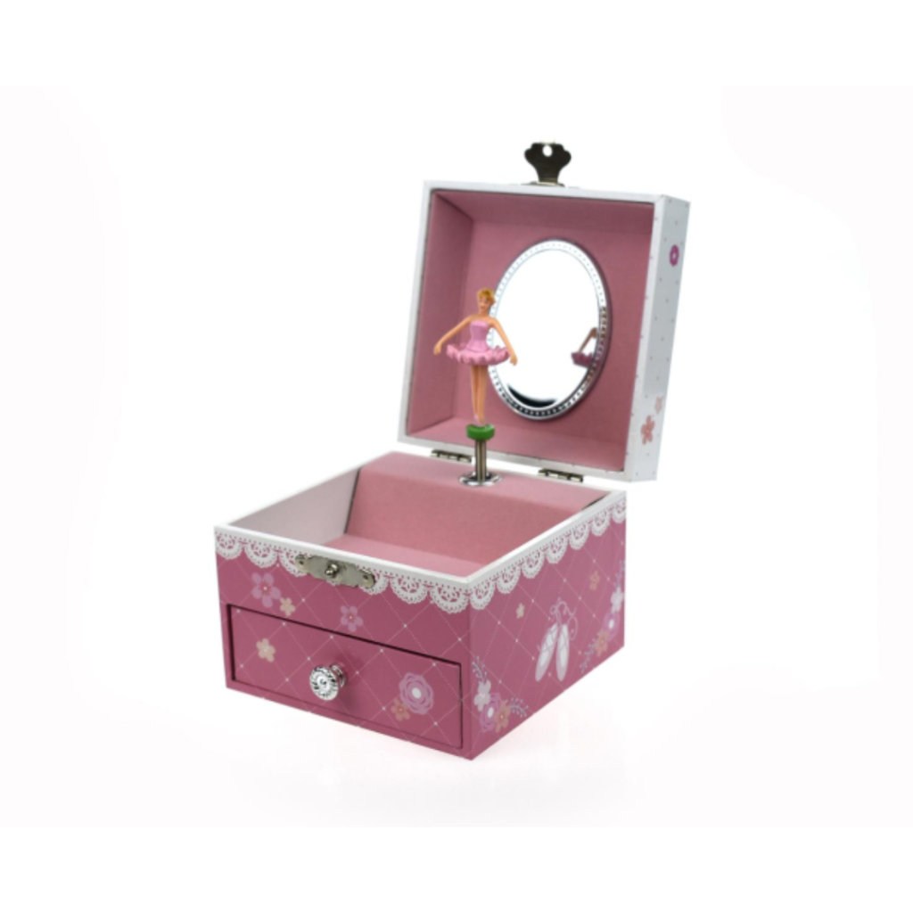 Anna Ballerina Square Music Box - I Love Wooden Toys