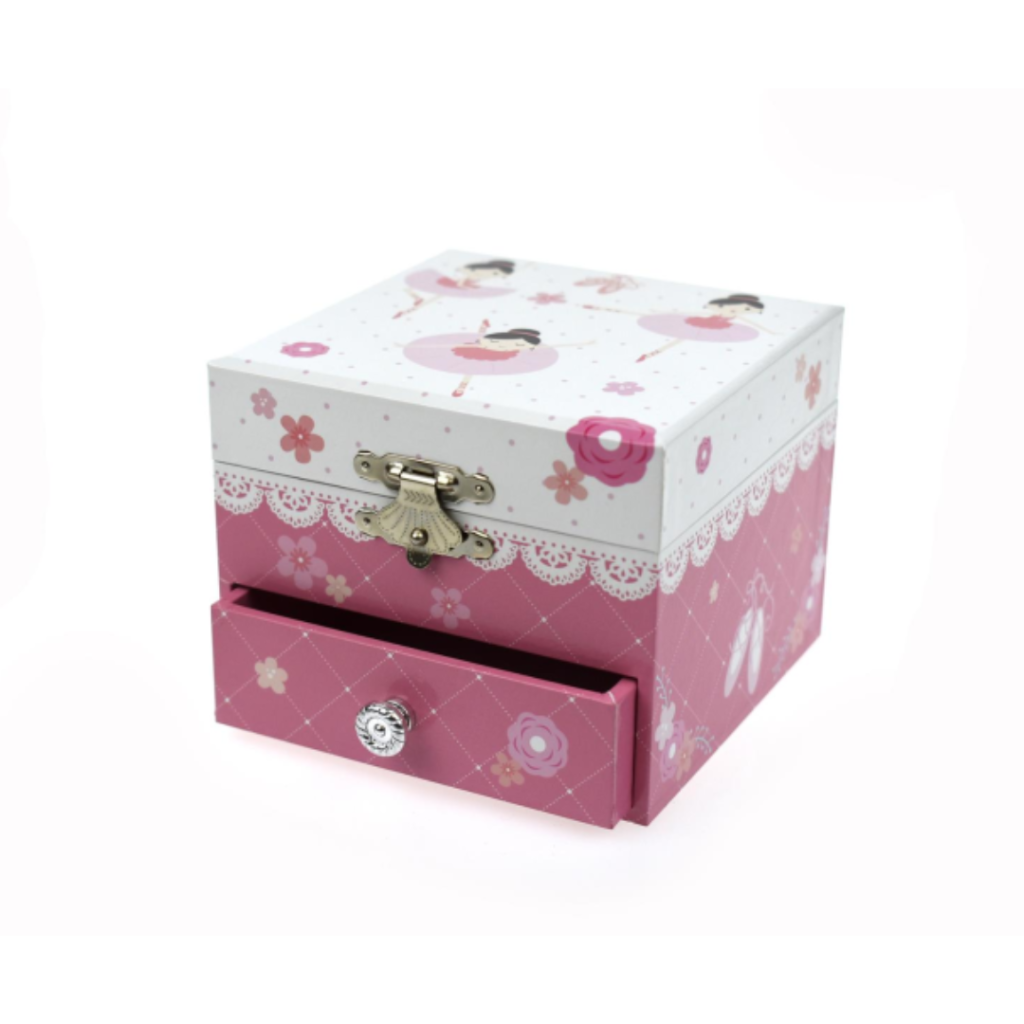 Anna Ballerina Square Music Box - I Love Wooden Toys