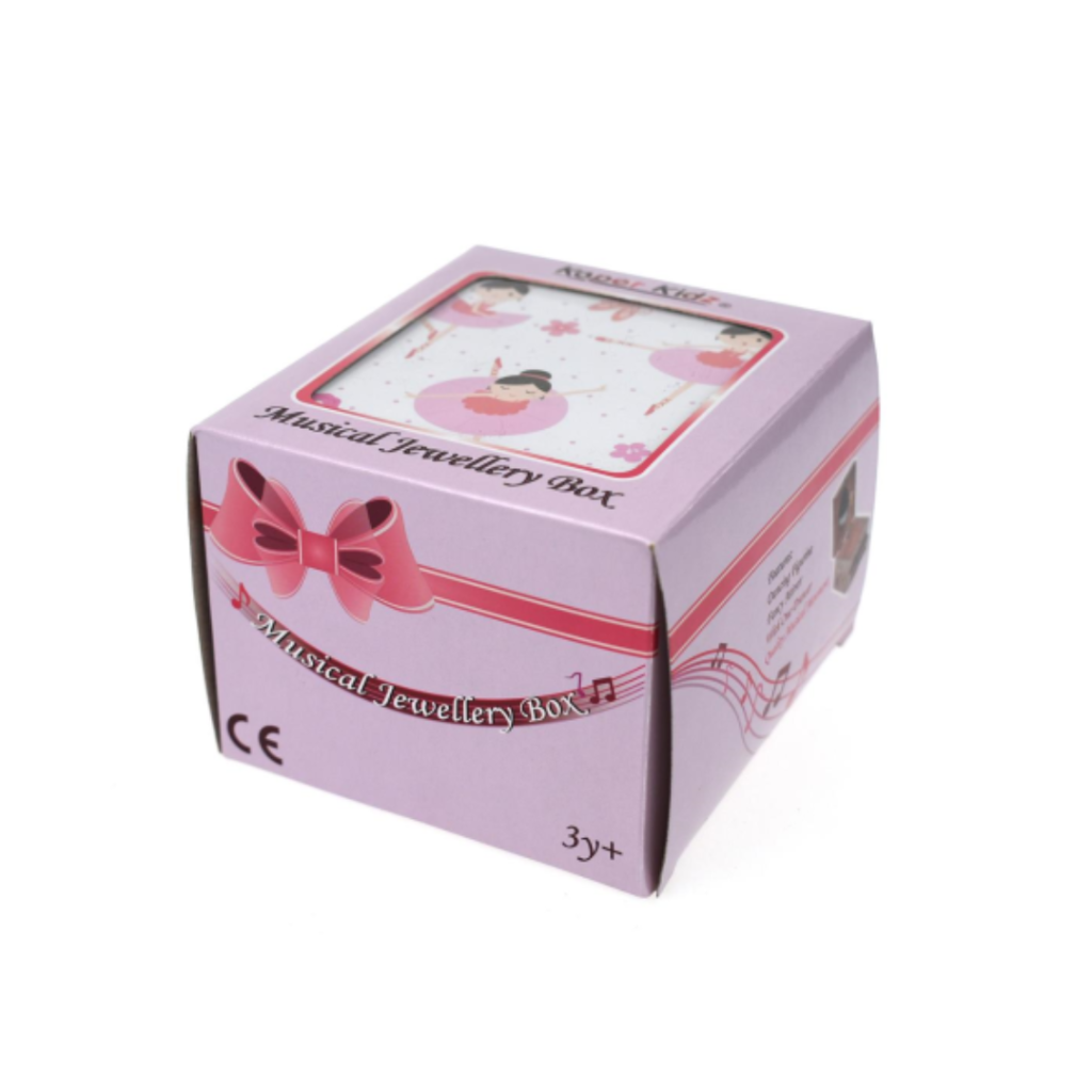 Anna Ballerina Square Music Box - I Love Wooden Toys
