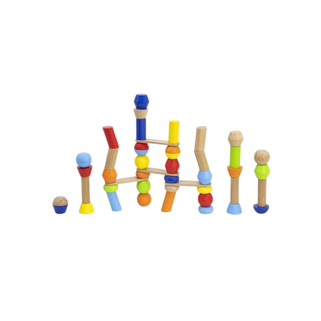 Building Blocks Tower Game - I Love Wooden Toys