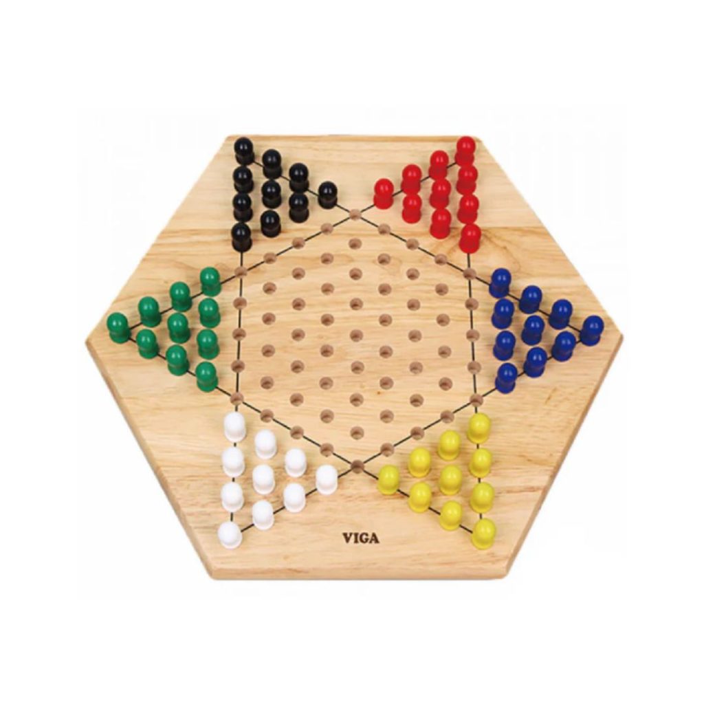 Wooden Chinese Checkers Game