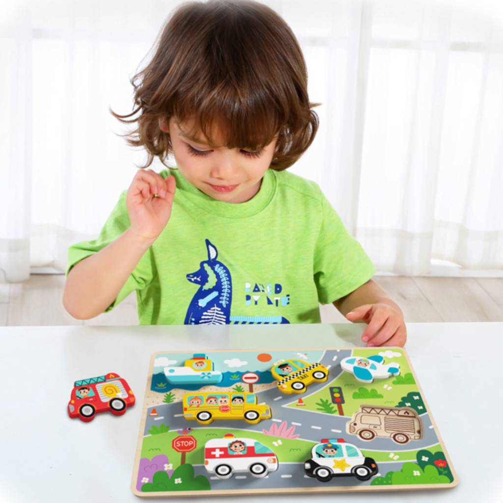 Chunky Wooden Transportation Puzzle