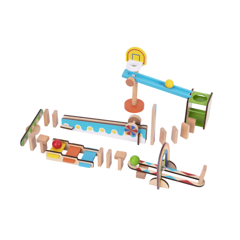 Domino Run Building Set - I Love Wooden Toys