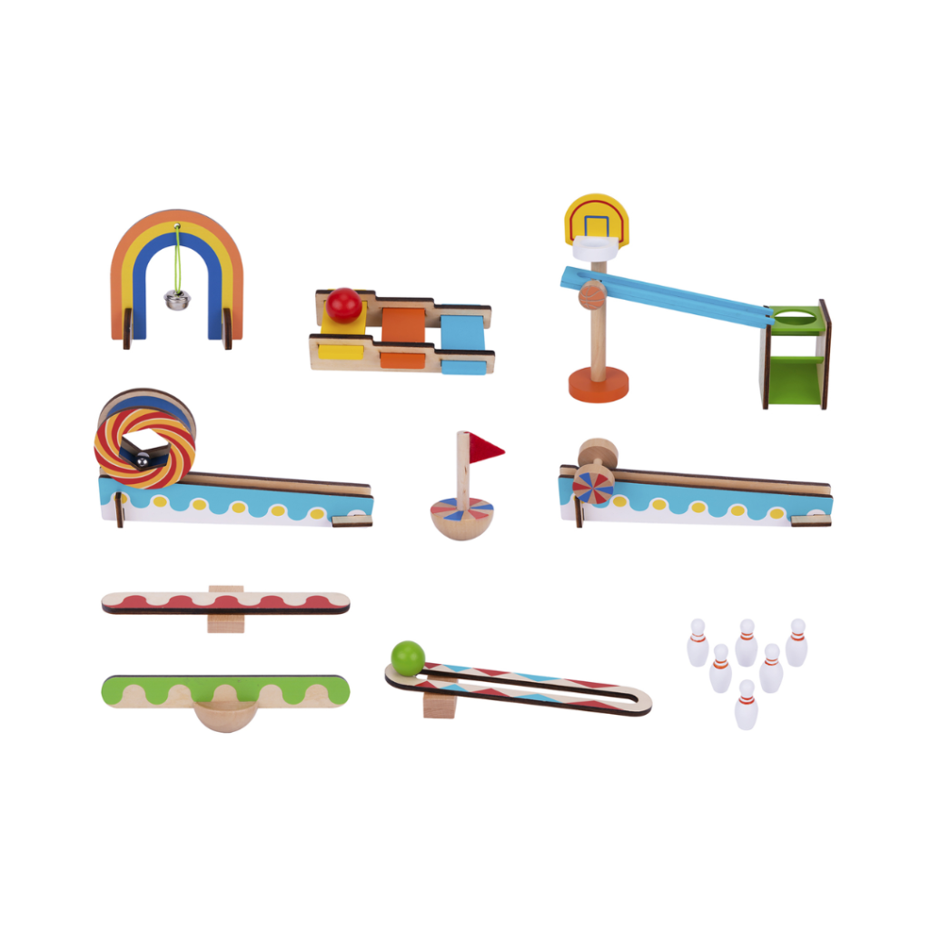 Domino Run Building Set - I Love Wooden Toys