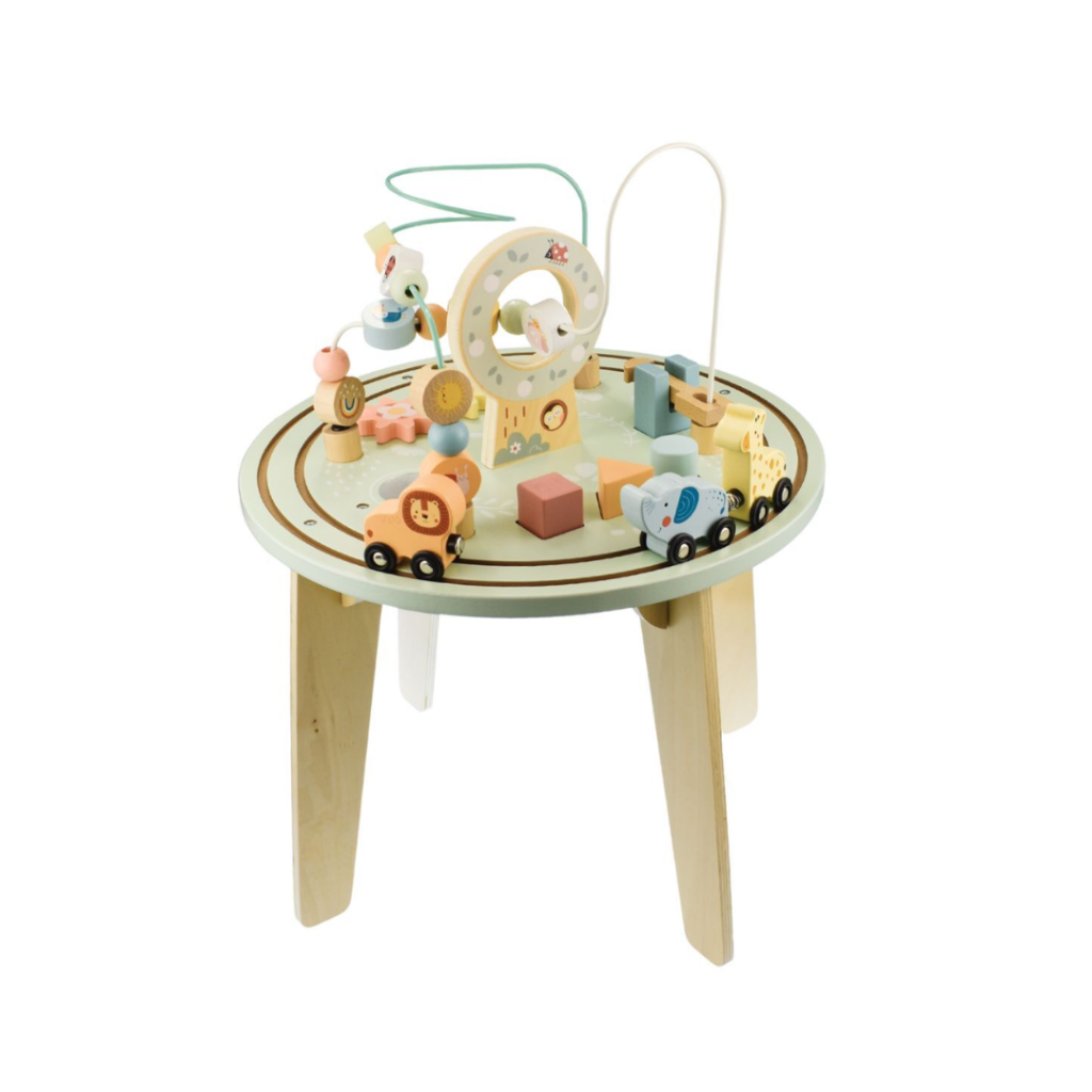 Forest Animal Round Activity Table - I Love Wooden Toys
