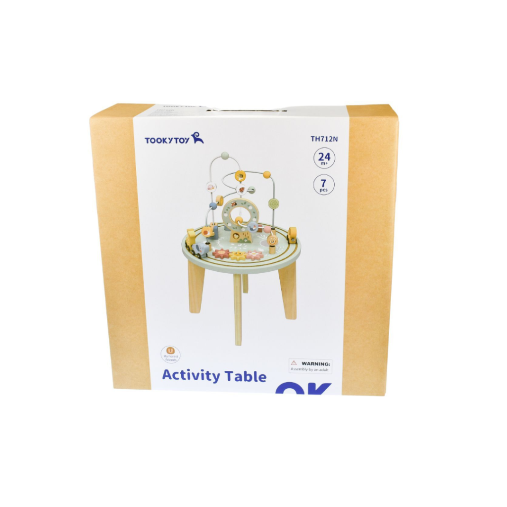 Forest Animal Round Activity Table - I Love Wooden Toys