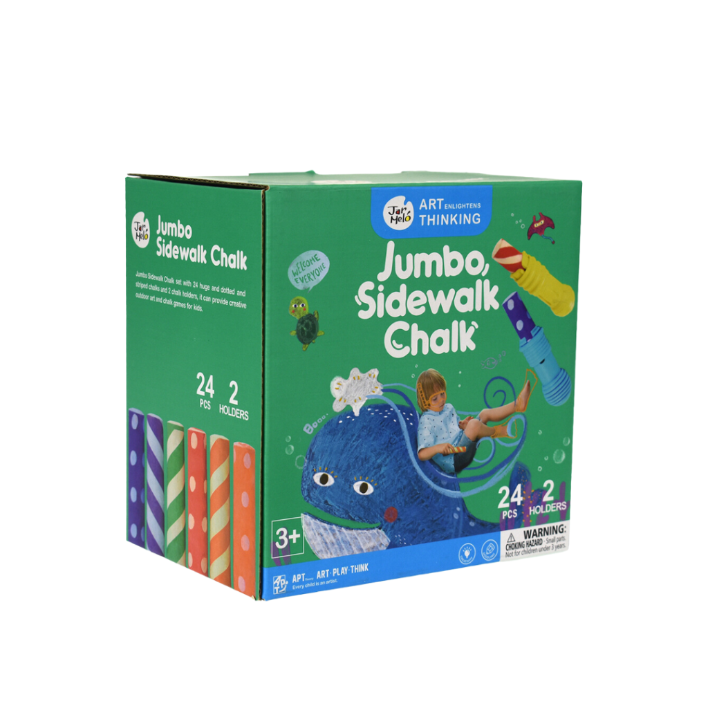 Jumbo Washable Chalk 24 Colour Pack - I Love Wooden Toys