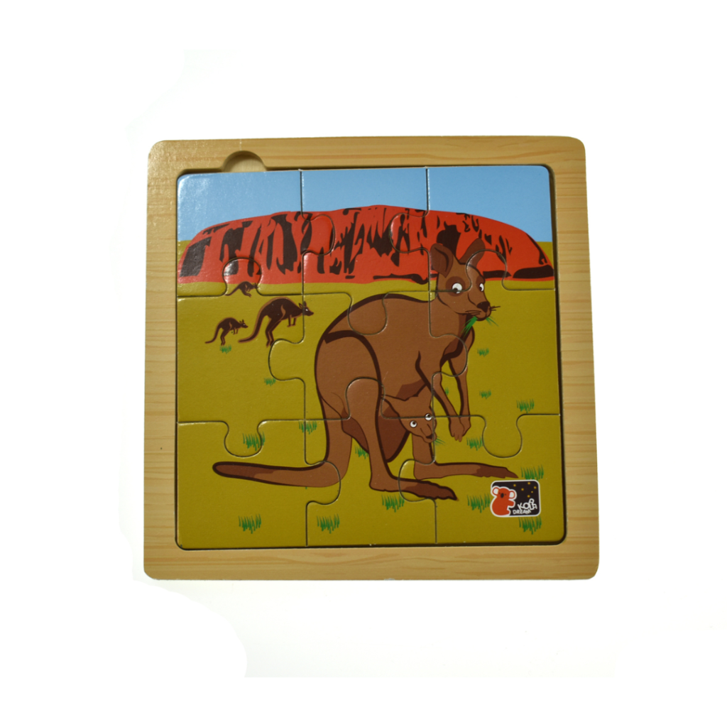 Kangaroo 9 Piece Jigsaw - I Love Wooden Toys