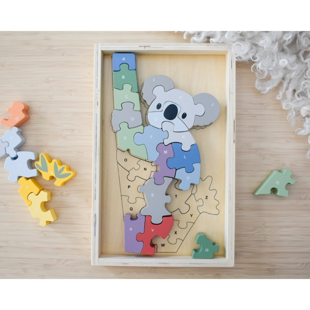 Koala A-Z Chunky Wooden Puzzle - I Love Wooden Toys