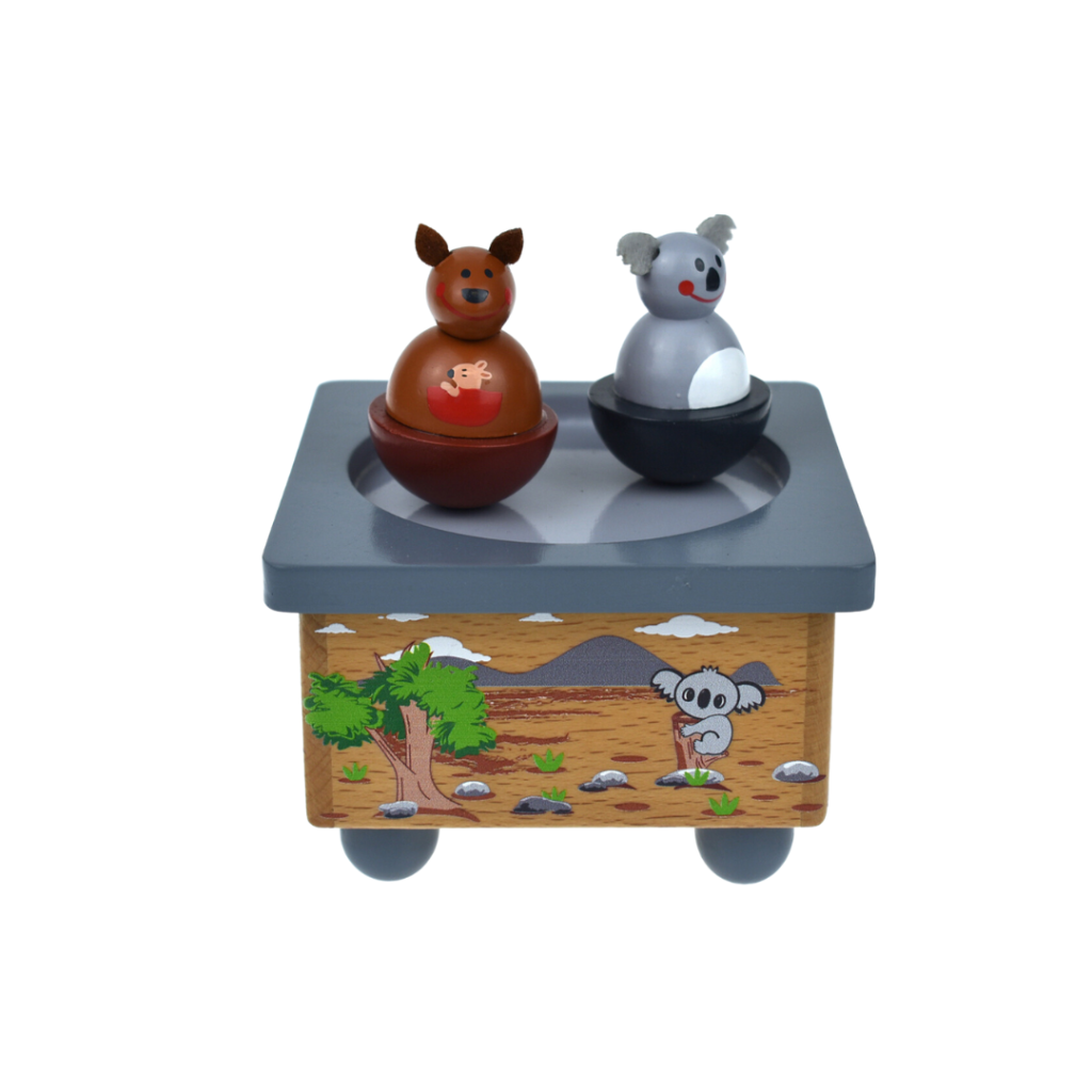 Koala & Kangaroo Music Box - I Love Wooden Toys