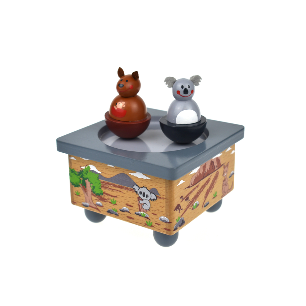 Koala & Kangaroo Music Box - I Love Wooden Toys