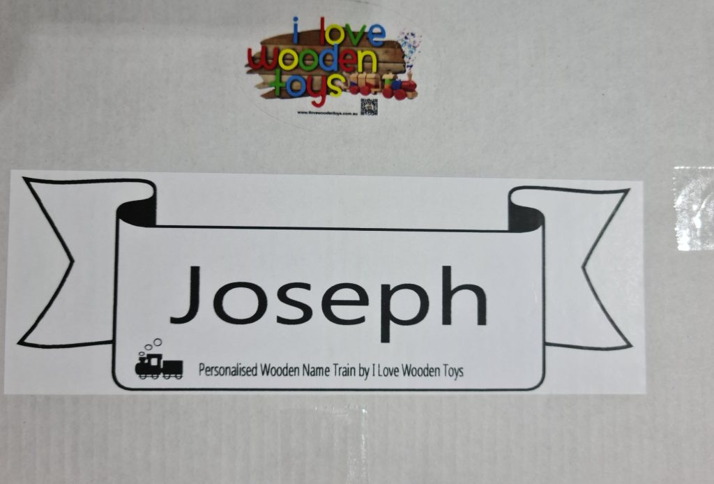 Personalised Wooden Name Train