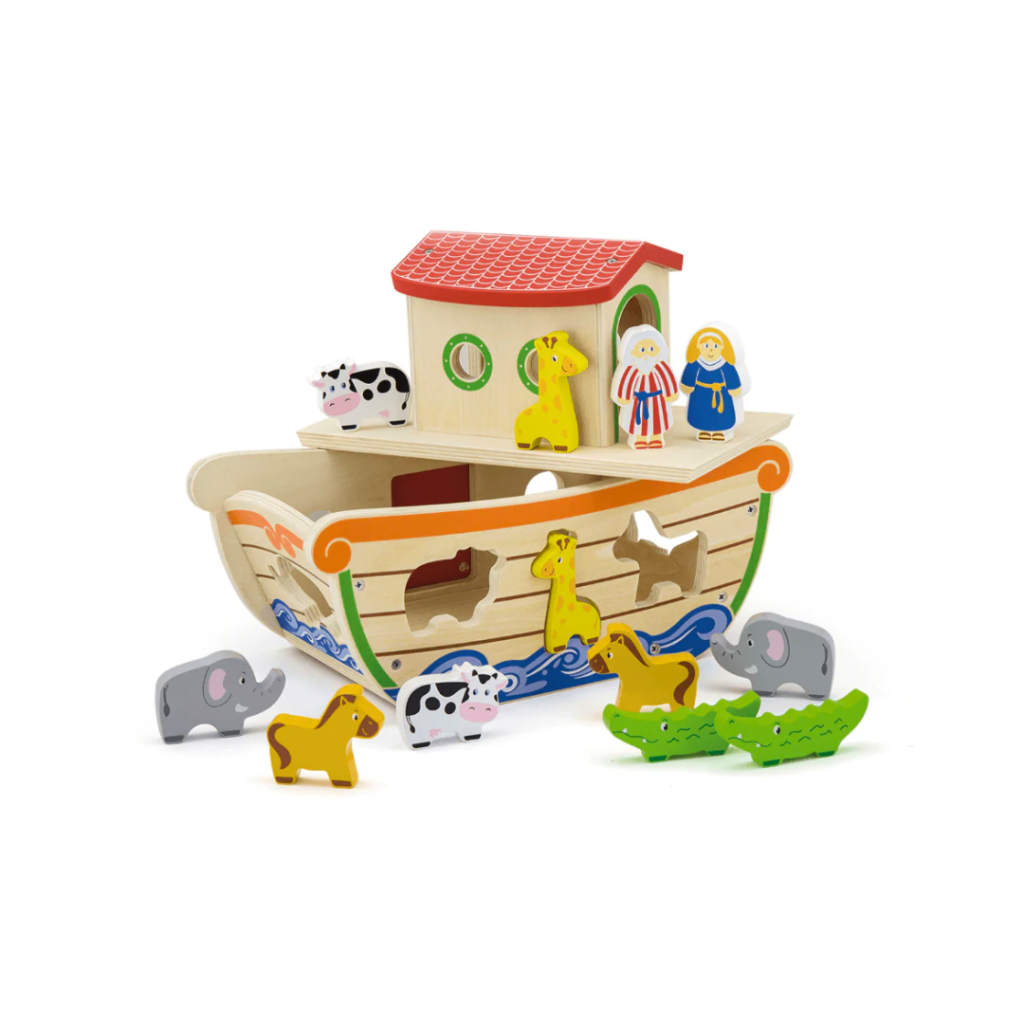 Noah's Ark Wooden Shape Sorter - I Love Wooden Toys