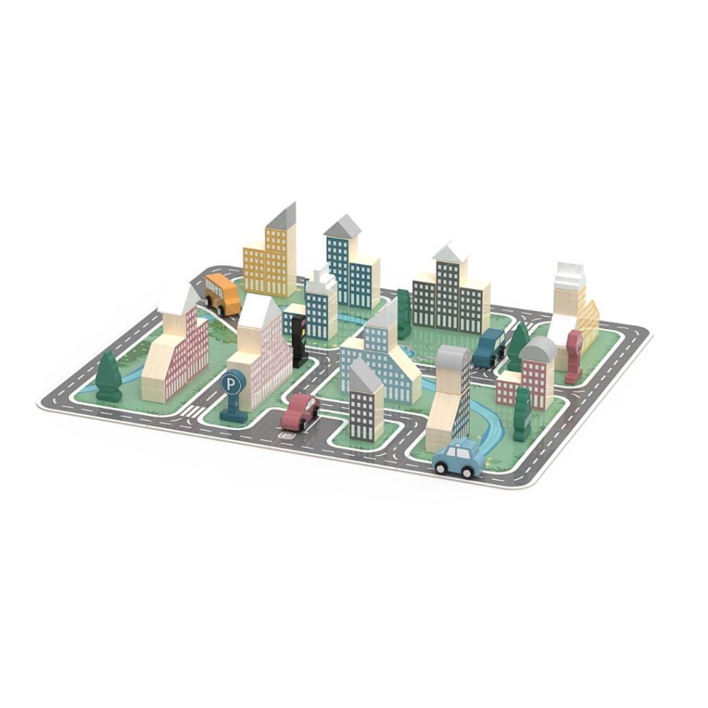 Pastel Modern City Blocks - I Love Wooden Toys