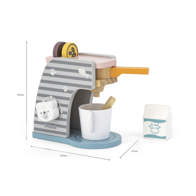 Pastel Wooden Coffee Machine