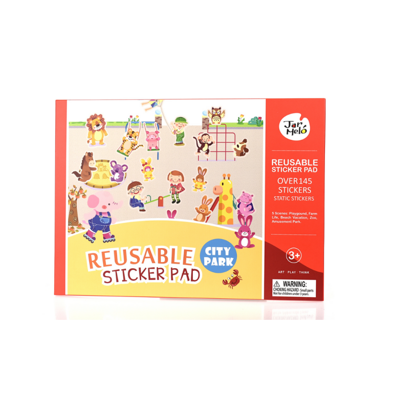 Reusable City Park Sticker Pad Set - I Love Wooden Toys
