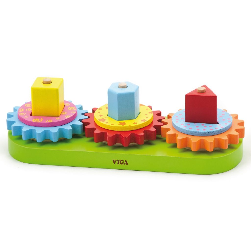 Shape Sorting Gear Wheels Set - I Love Wooden Toys
