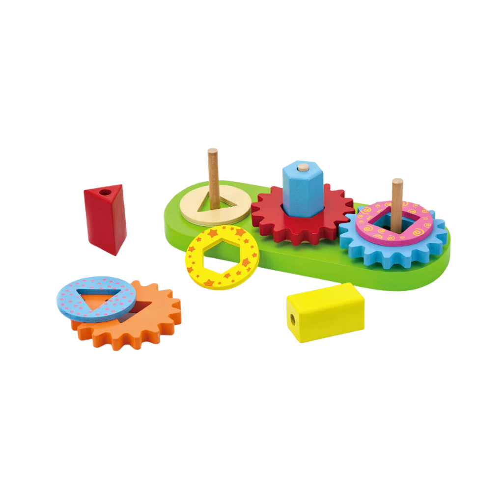Shape Sorting Gear Wheels Set - I Love Wooden Toys