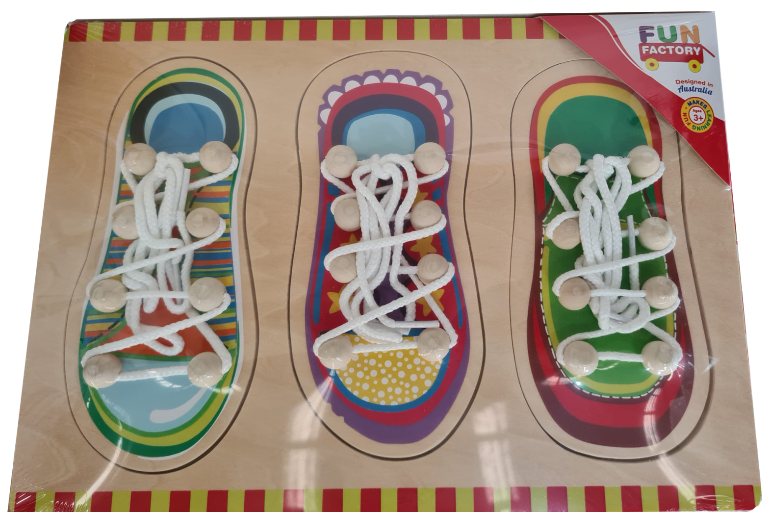 Tie The Shoelace Puzzle - I Love Wooden Toys