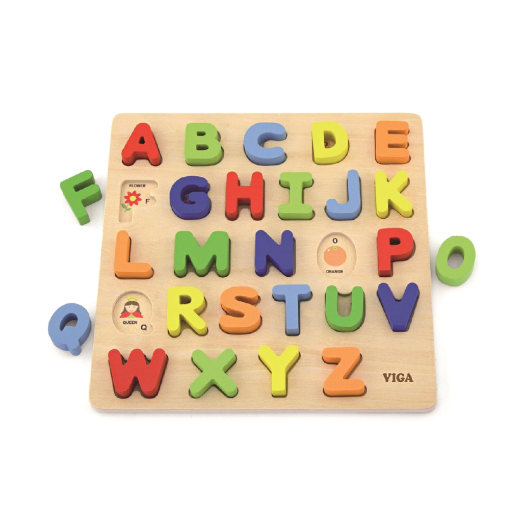 Uppercase Alphabet Block Puzzle - I Love Wooden Toys