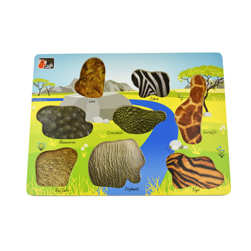 Wild Animal Wooden Peg Puzzle