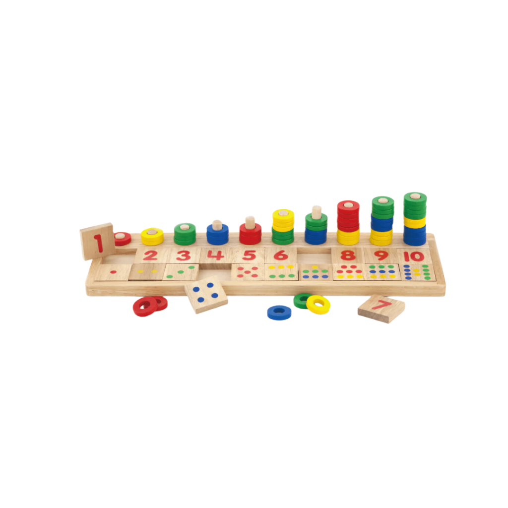 Wooden Count & Match Numbers Set - I Love Wooden Toys