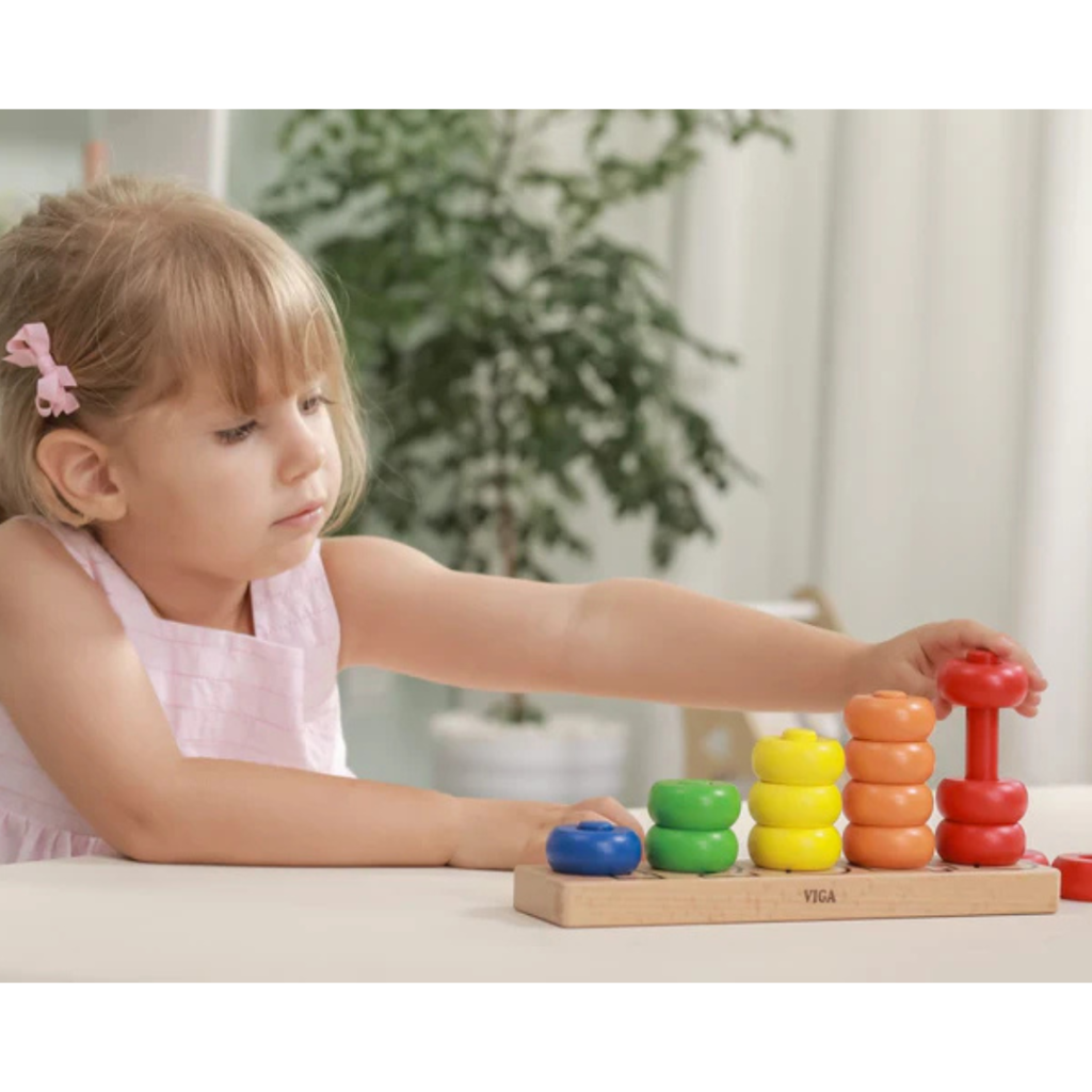 Wooden Counting Stacking Rings 1-5