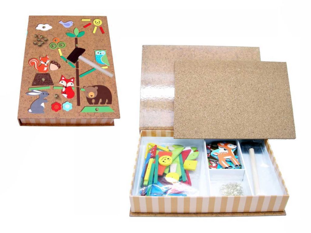 Wooden Forest Tap A Shape In Bookcase