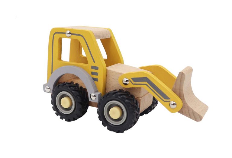 Wooden Front End Loader with Rubber Wheels