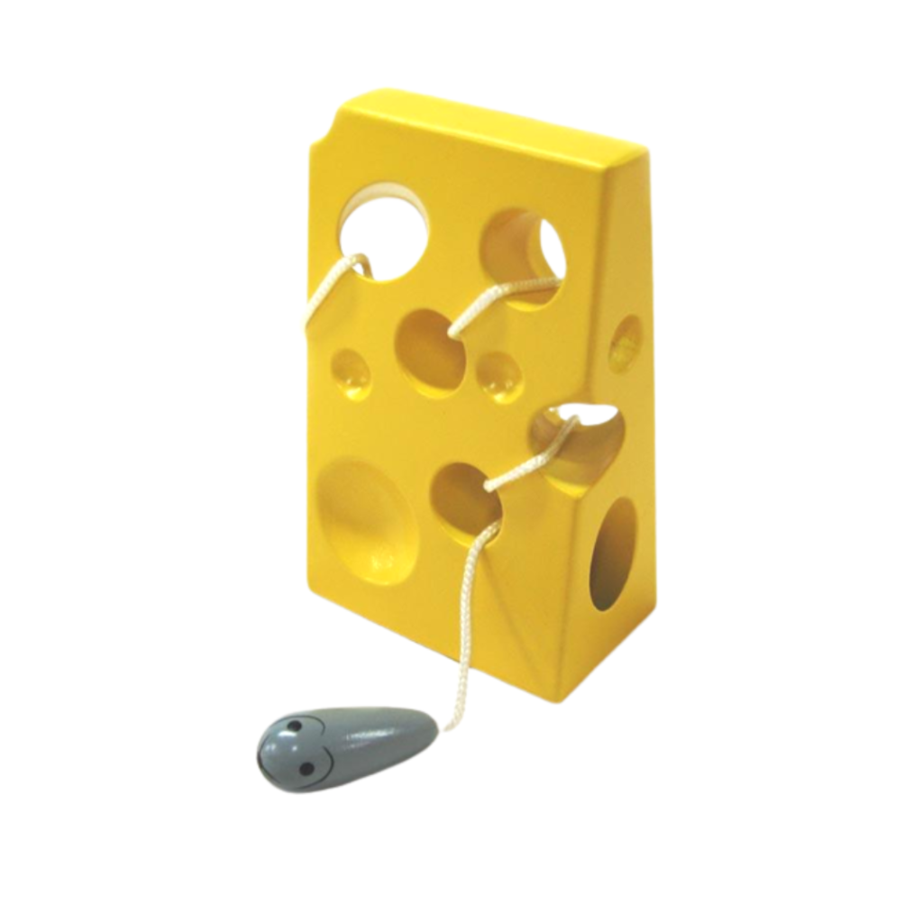 Wooden Lacing Cheese with Mouse