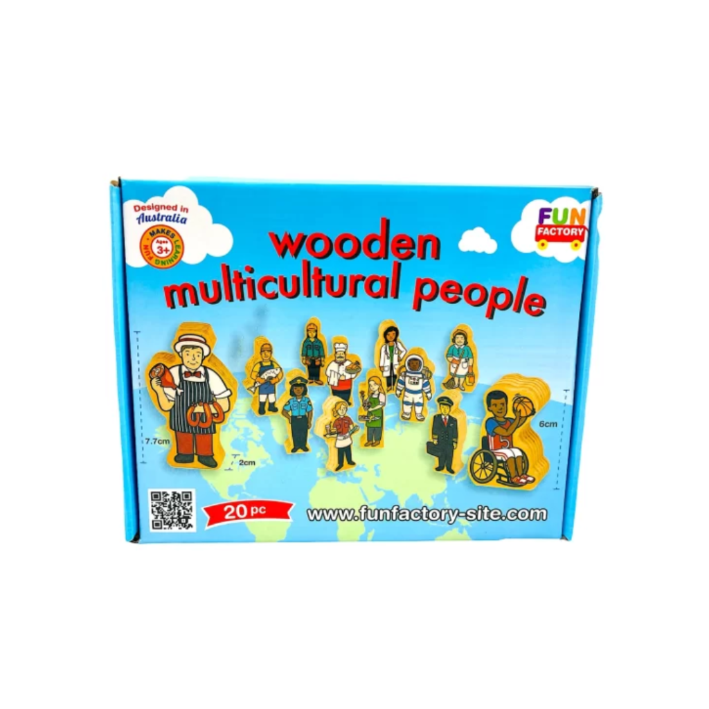 Wooden Multicultural People Set - I Love Wooden Toys