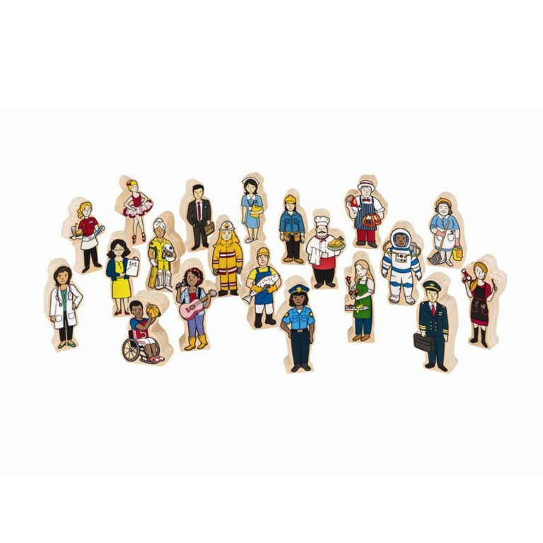 Wooden Multicultural People Set - I Love Wooden Toys